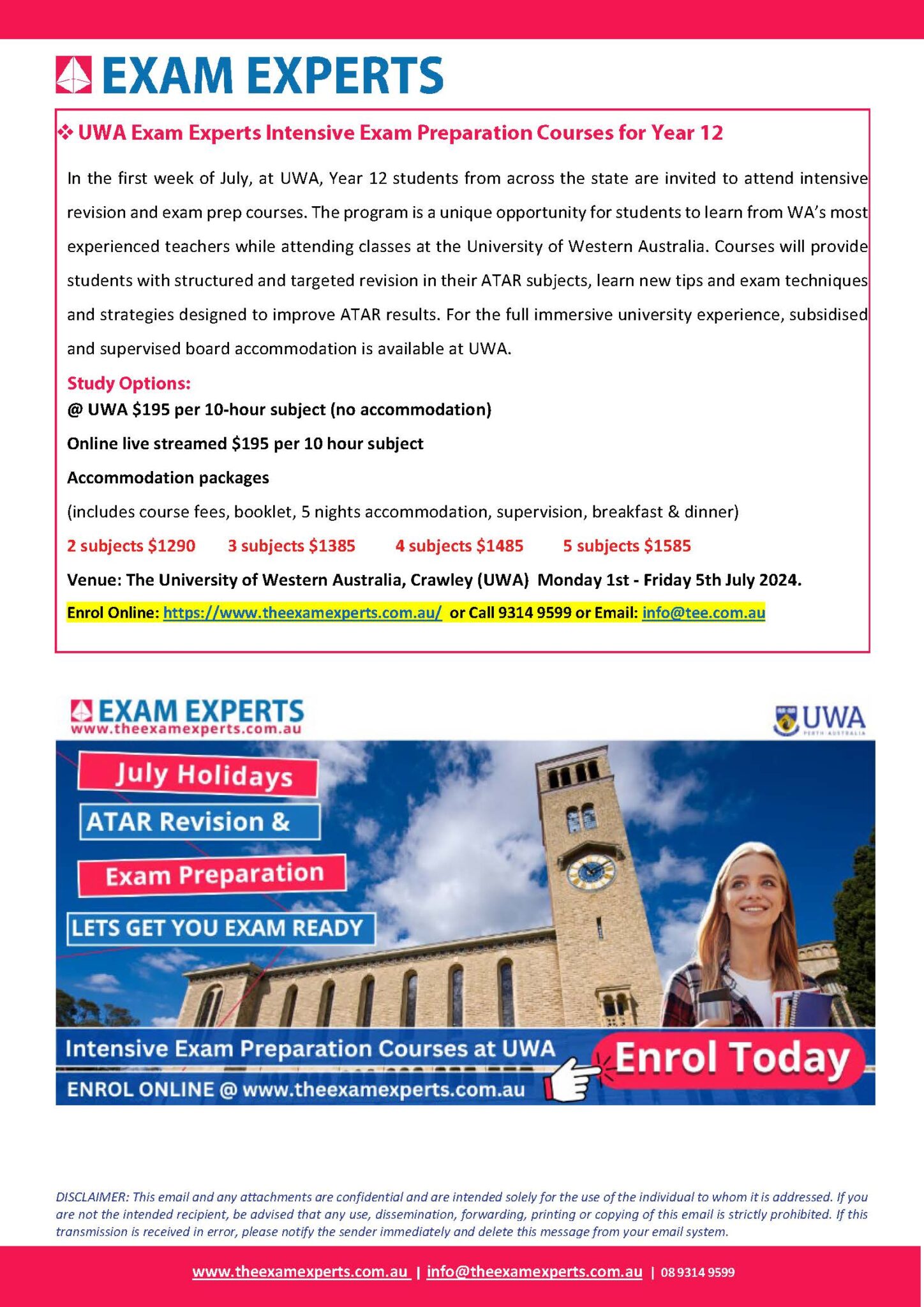 2024 EXAM EXPERTS NEWSLETTER | The Exam Experts